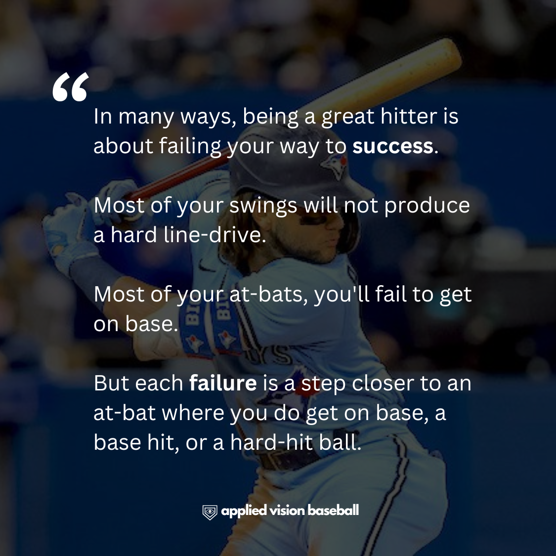 The Mark Of A True Hitter - Applied Vision Baseball